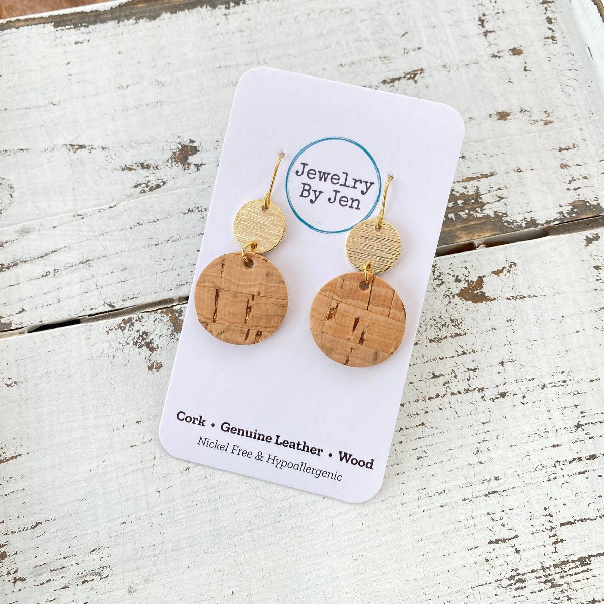 Cork w/Gold Accents – Hattie & Elsie